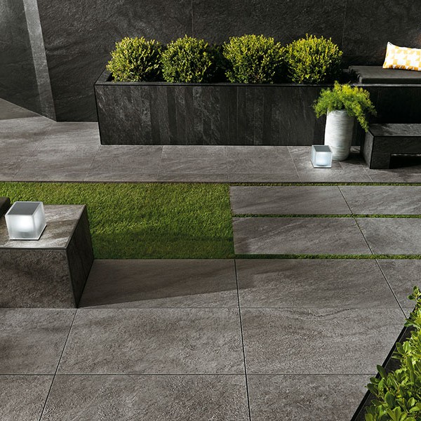 Coke Dark Porcelain Pavers - HDG Building Materials