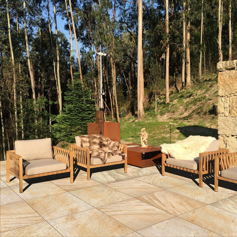 Quarry Sand Porcelain Pavers - Quartzite 24x24 in 60x60 cm - HDG ...