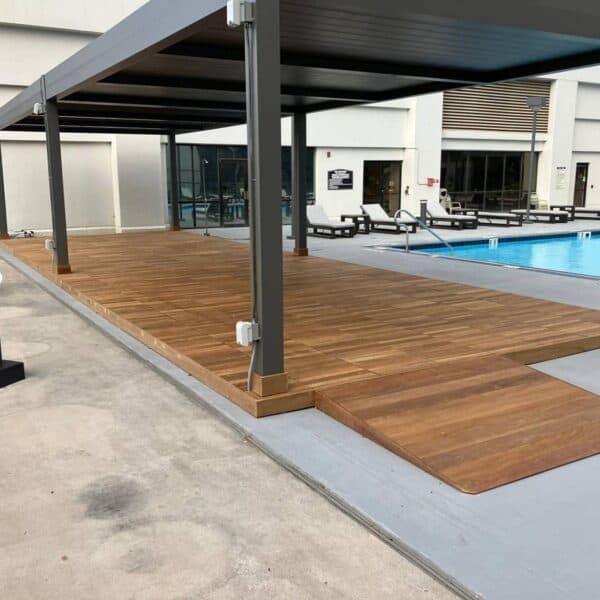 Ipe Deck with Buzon Pedestals - HDG Building Materials